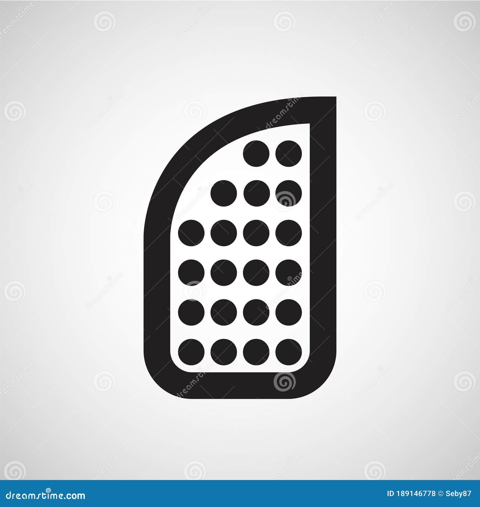 Accomodation icon, vector stock vector. Illustration of outline - 189146778