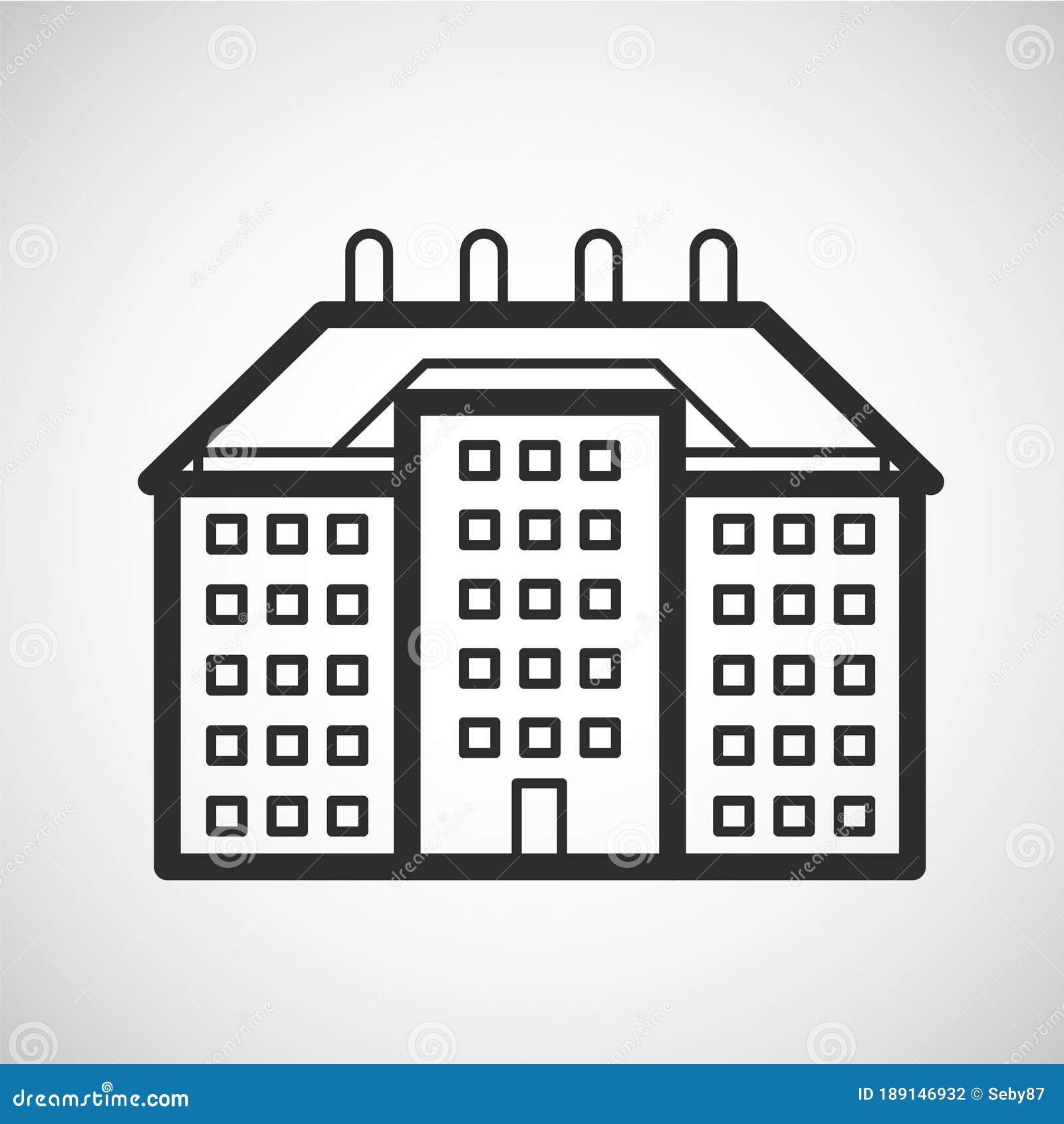 Accomodation Icon, Vector Illustration Stock Vector - Illustration of ...