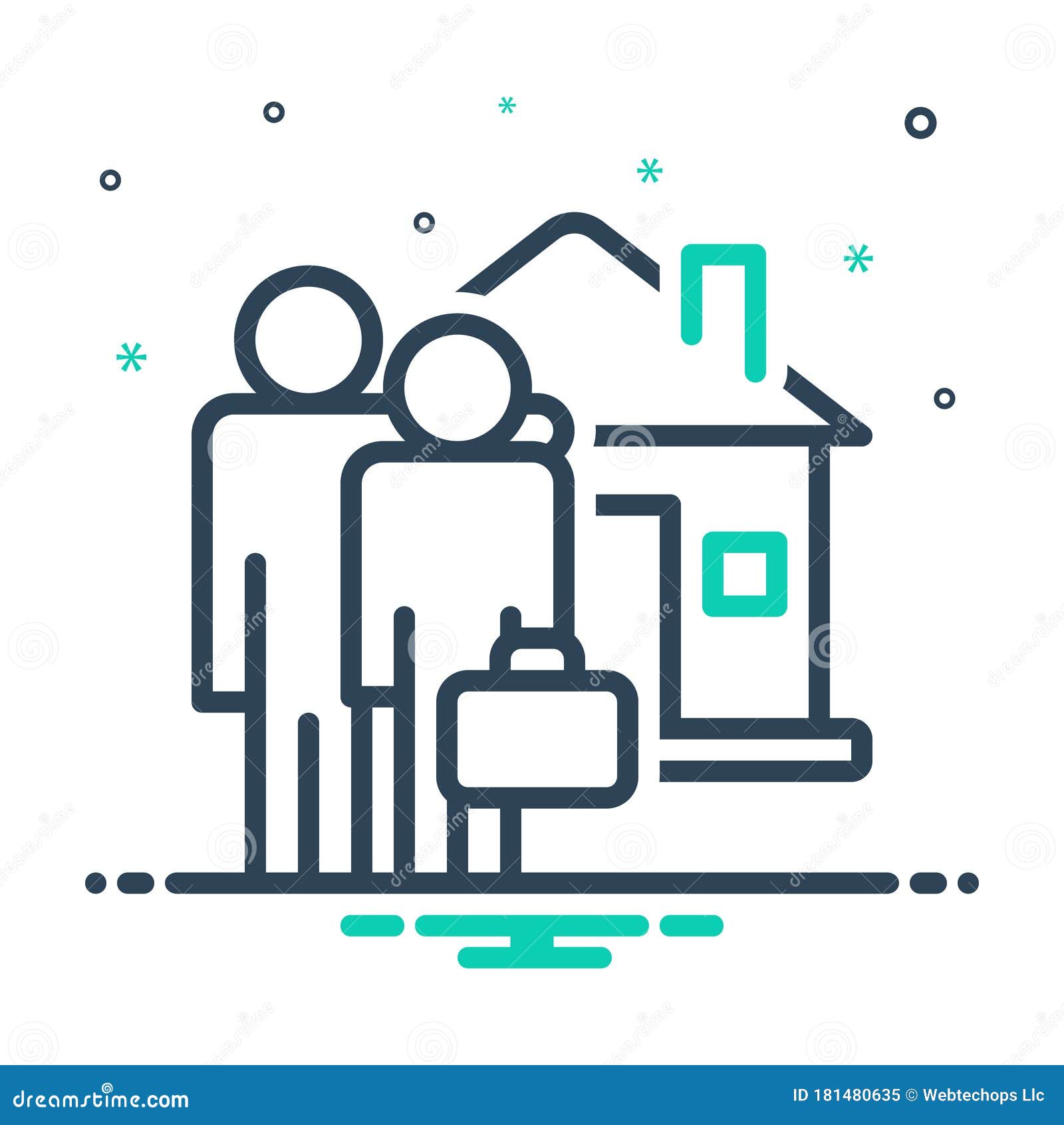 Mix Icon for Accompany, Joint and Keep Stock Vector - Illustration of ...