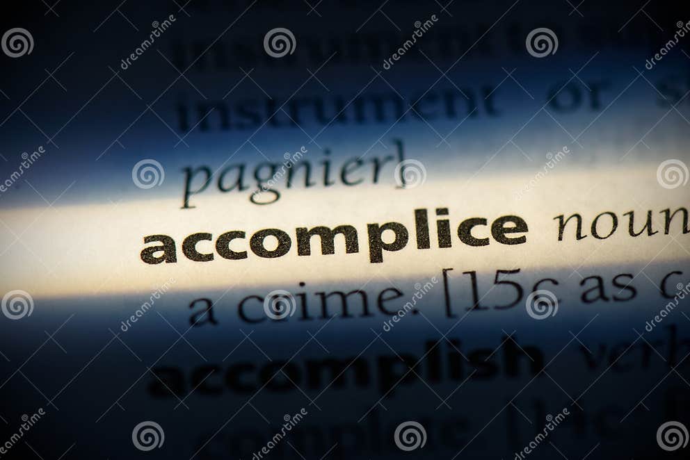 Accomplice stock photo. Image of printed, info, language - 161577820