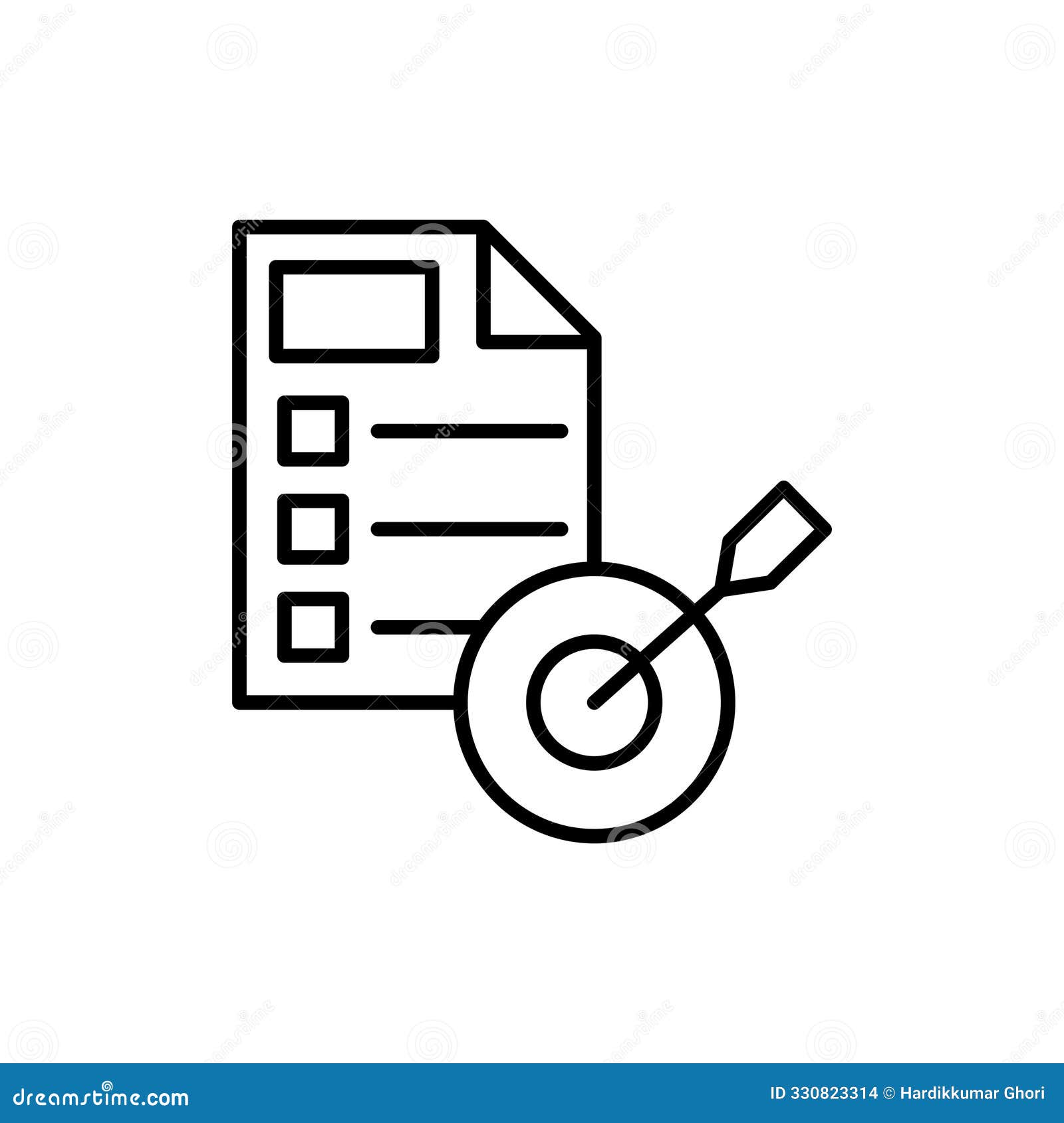 Accomplished Goals and Objectives Icon Stock Illustration ...