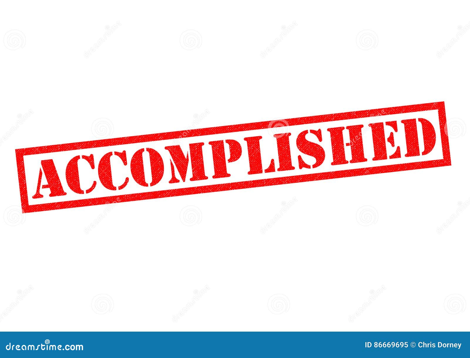 ACCOMPLISHED stock illustration. Illustration of completed - 86669695