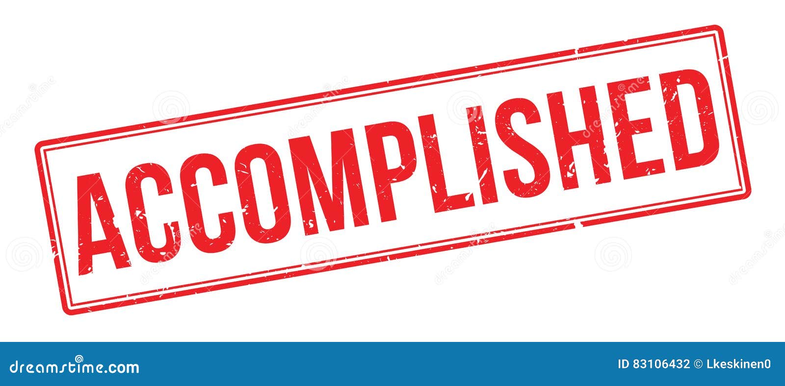 Accomplished Rubber Stamp And Seal Badge Label Sticker Sign For Success ...