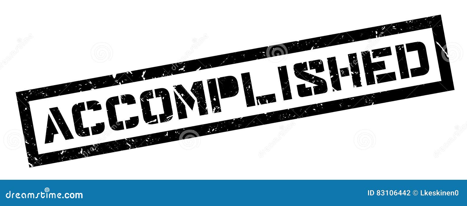 Accomplished rubber stamp stock vector. Illustration of complete - 83106442