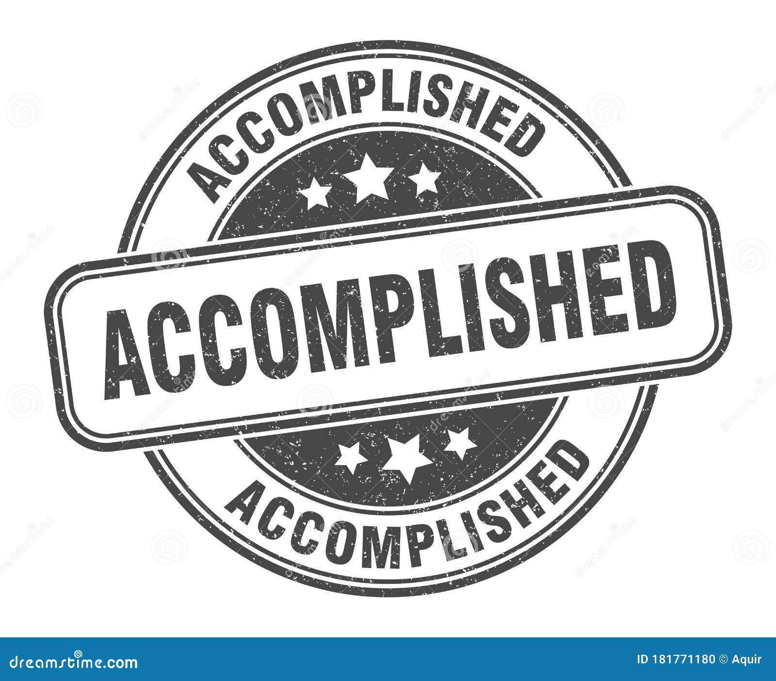 Accomplished Stamp. Accomplished Round Grunge Sign Stock Vector ...