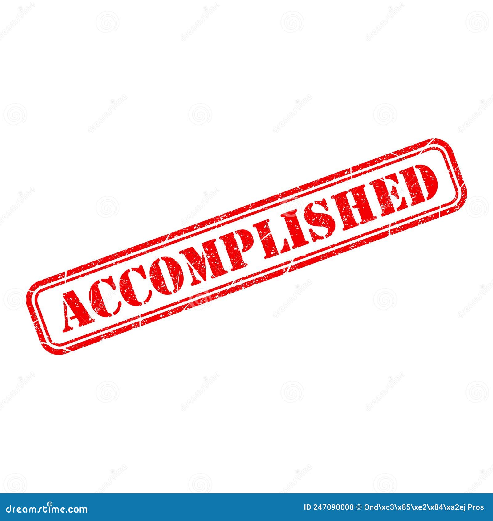 Accomplished Stamp Symbol, Label Sticker Sign Button, Text Banner ...