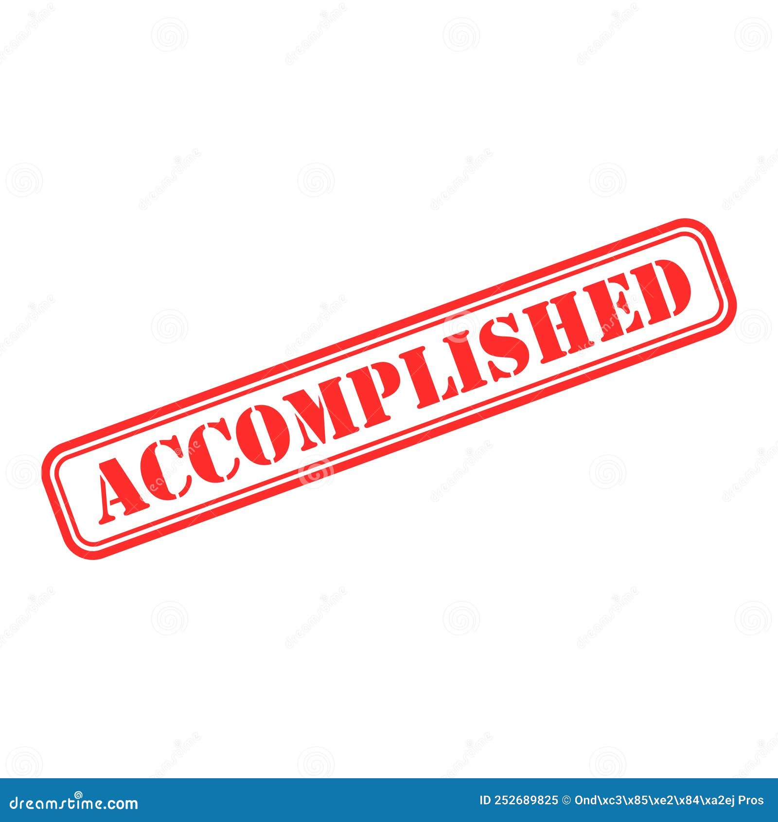 Accomplished Stamp Symbol, Label Sticker Sign Button, Text Banner ...