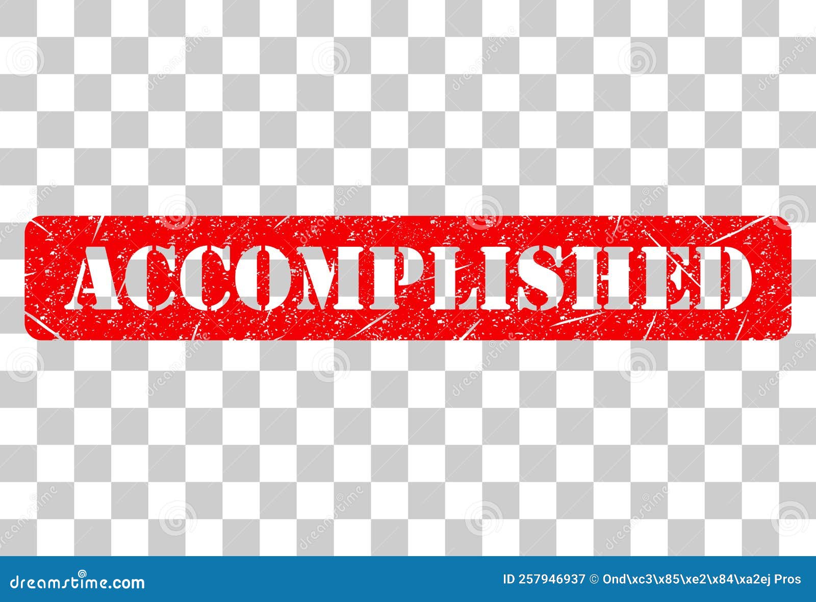 Accomplished Stamp Symbol, Label Sticker Sign Button, Text Banner ...