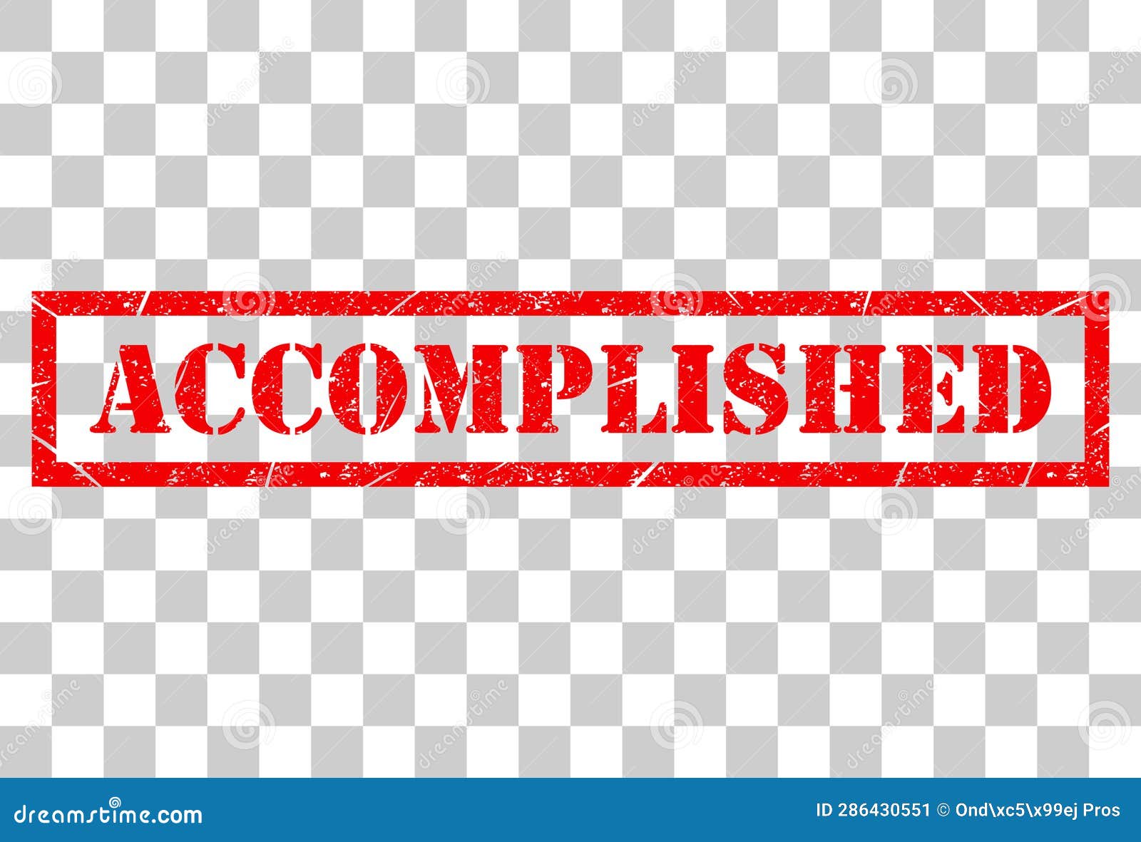 Accomplished Stamp Symbol, Label Sticker Sign Button, Text Banner ...