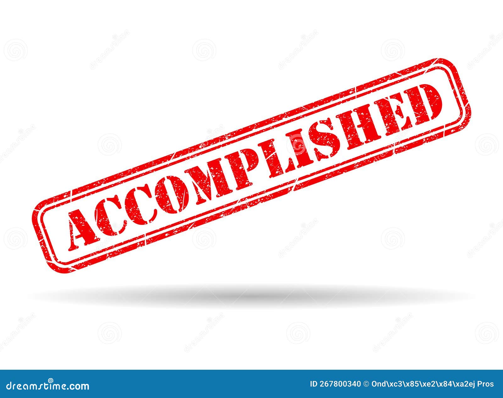 Accomplished Stamp Symbol Shadow, Label Sticker Sign Button, Text ...