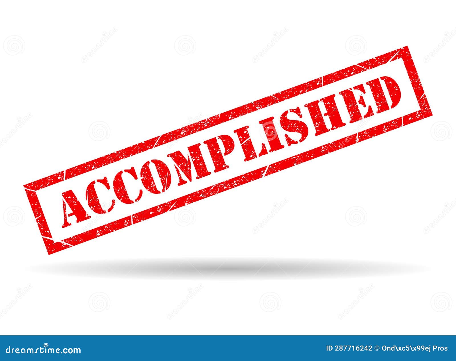 Accomplished Stamp Symbol Shadow, Label Sticker Sign Button, Text ...