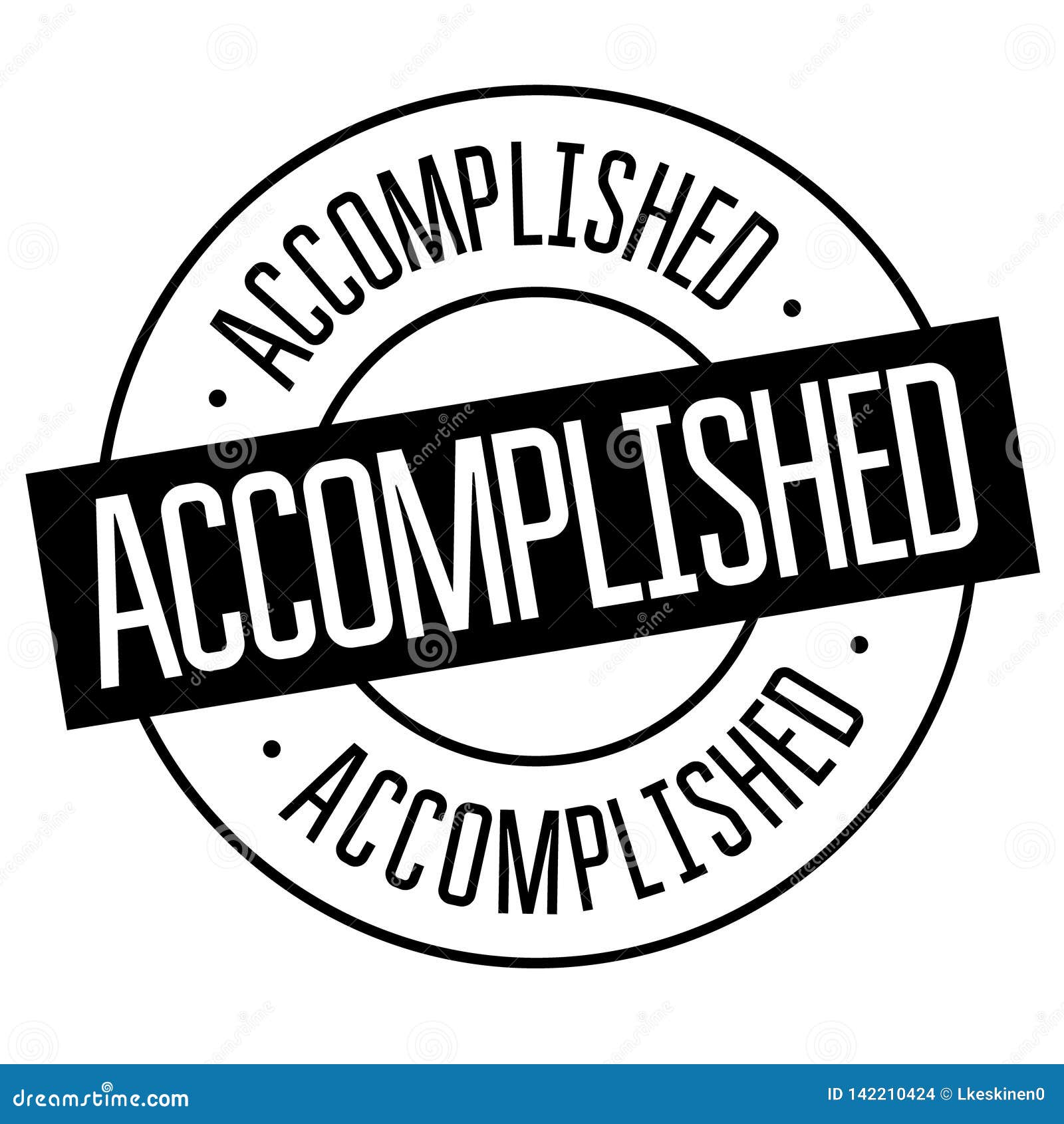 Accomplished Stamp Symbol, Label Sticker Sign Button, Text Banner ...