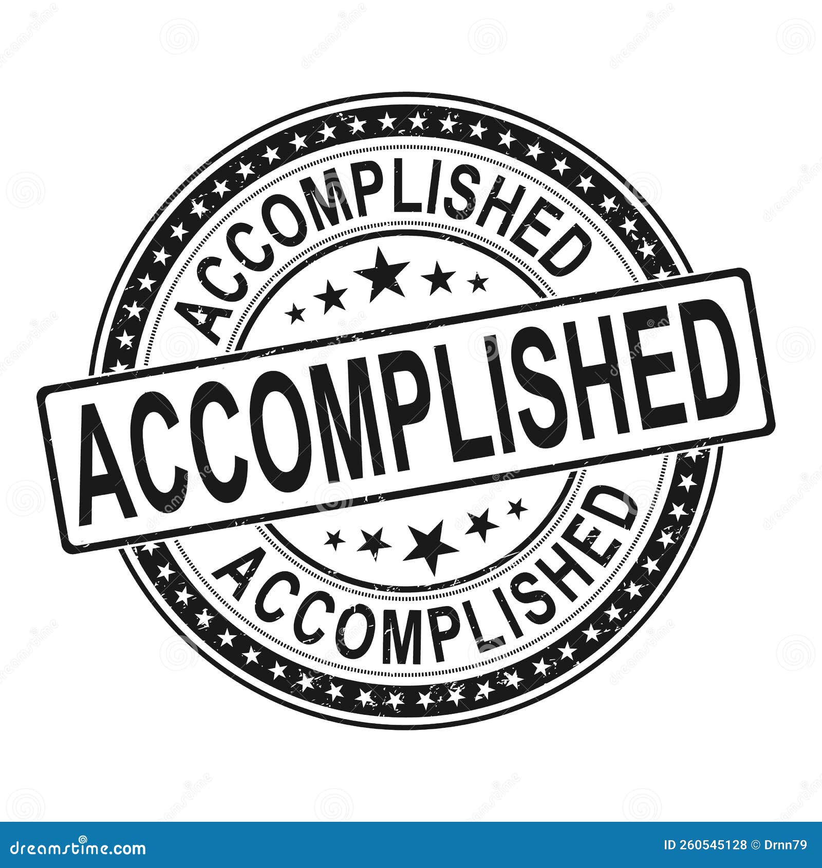 Accomplished Sticker. Accomplished Sign On Transparent Background ...