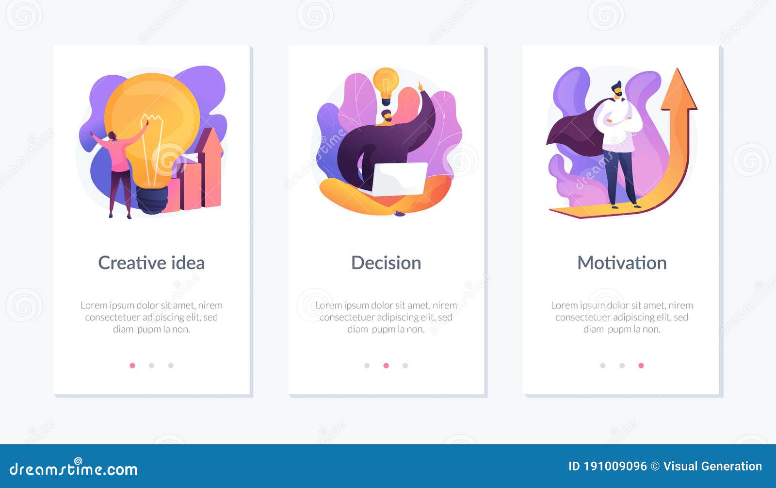 Accomplishment App Interface Template. Vector Illustration | CartoonDealer.com #191009096