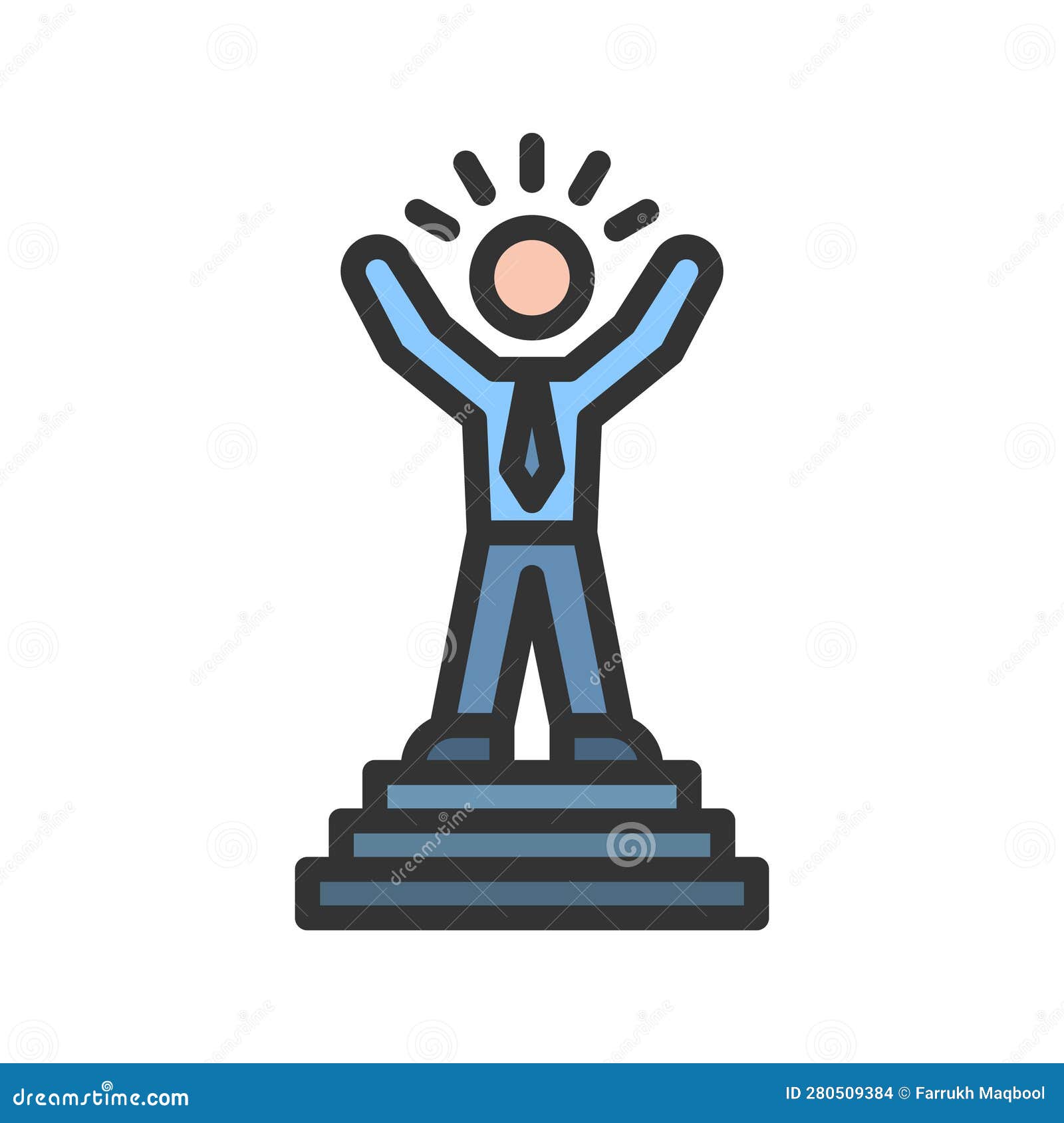 Accomplishment Icon Vector Image. Stock Vector - Illustration of ...