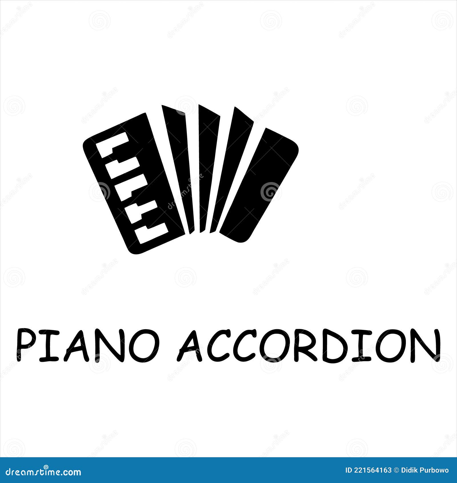 Accordion Icon Isolated on White Background from Music Instruments ... Accordion Icon Isolated on White Background from Music Instruments ...