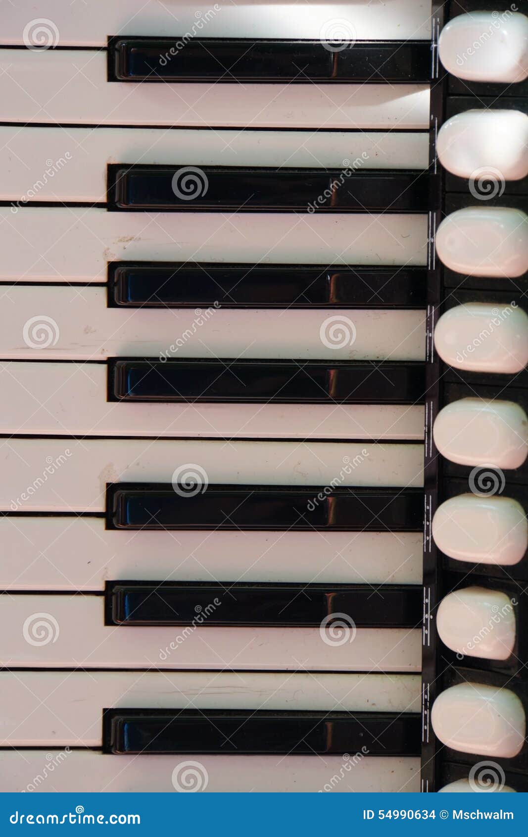 The Keys Of The Old Accordion And Notes Stock Photography ...