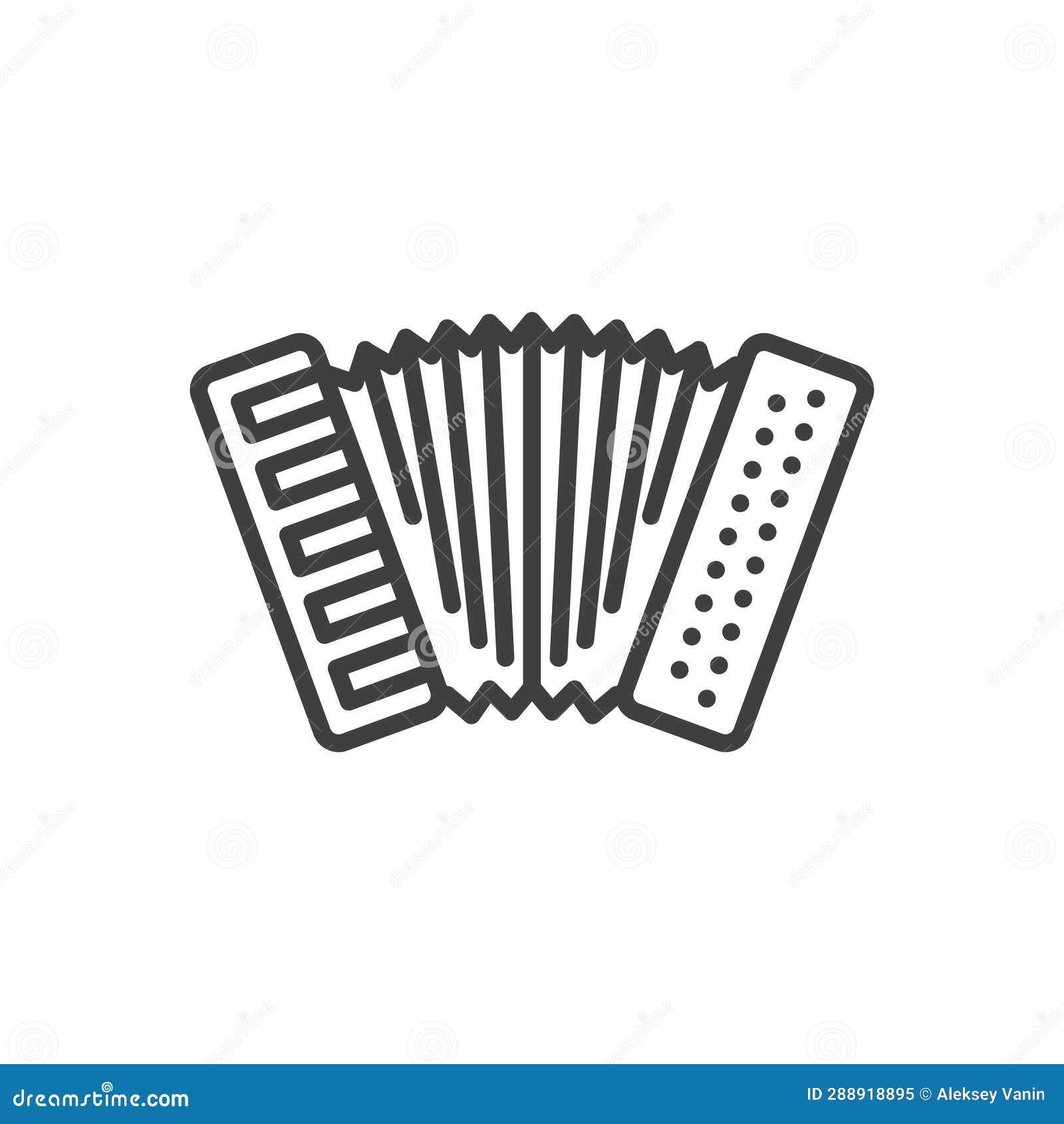 Accordion line icon stock illustration. Illustration of sign - 288918895 Accordion line icon stock illustration. Illustration of sign - 288918895