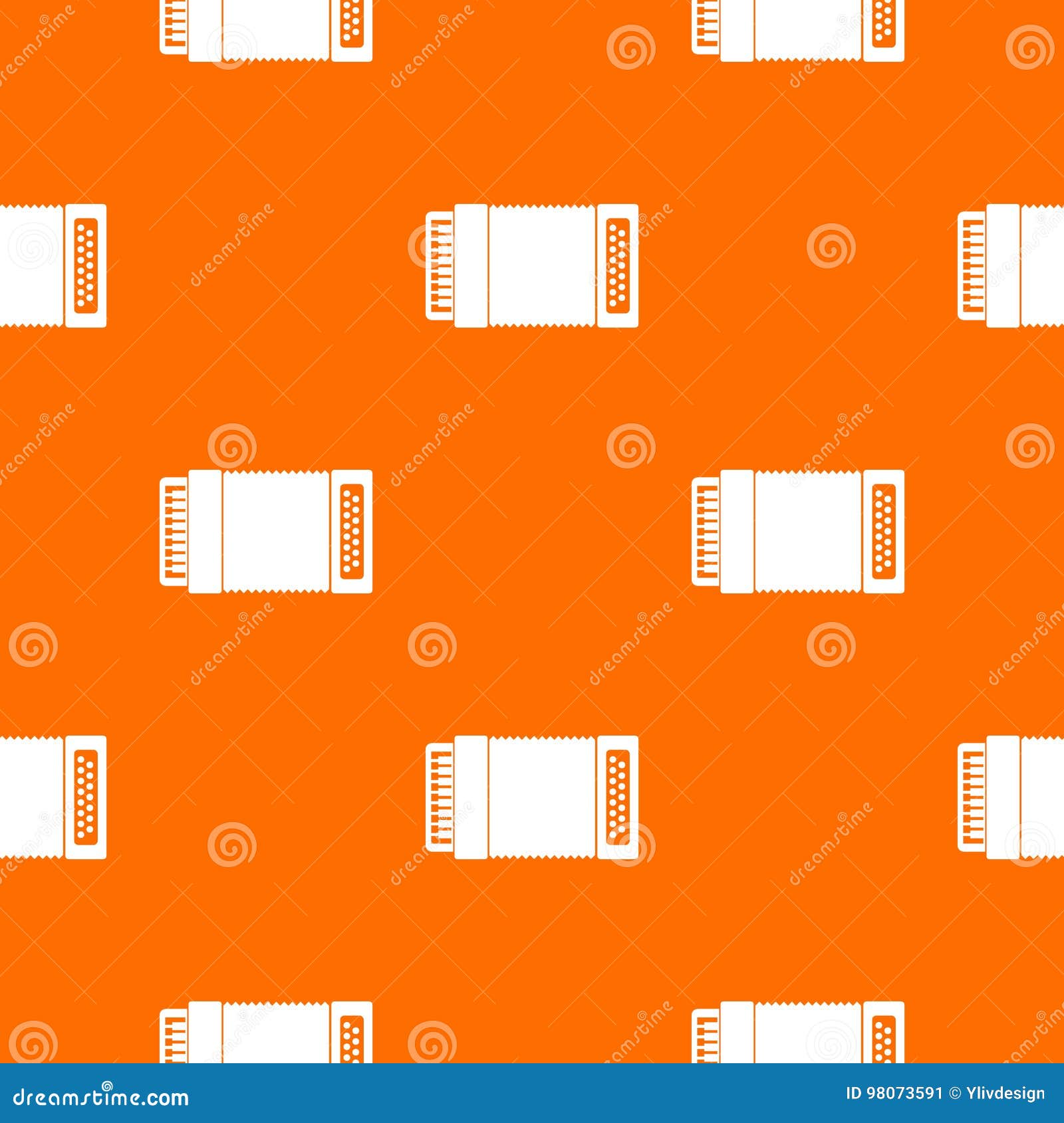 Accordion pattern seamless stock vector. Illustration of antique - 98073591