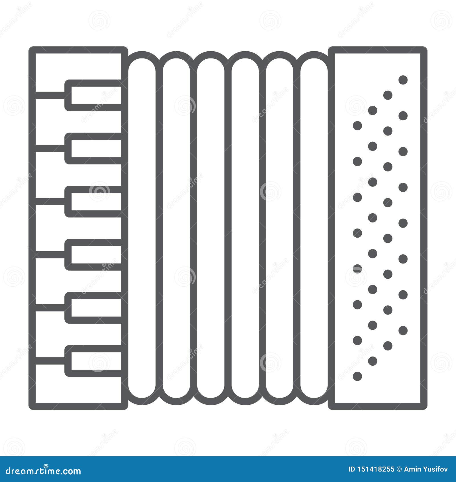 Accordion Thin Line Icon. Folkloric Accordion Instrument Outline Style ... Accordion Thin Line Icon. Folkloric Accordion Instrument Outline Style ...