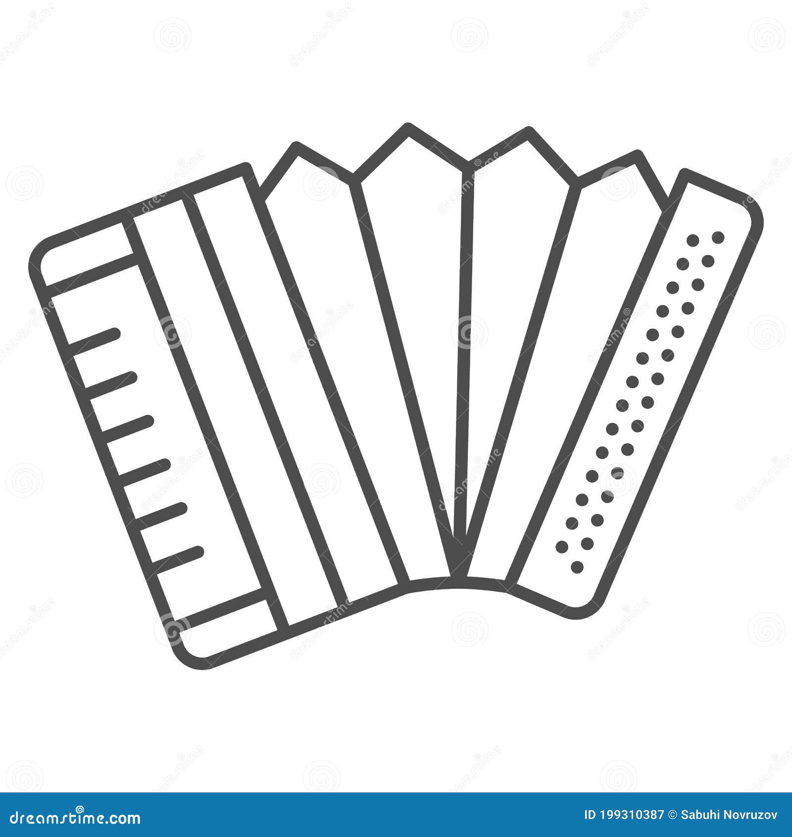 Accordion Thin Line Icon. Folkloric Accordion Instrument Outline Style ... Accordion Thin Line Icon. Folkloric Accordion Instrument Outline Style ...
