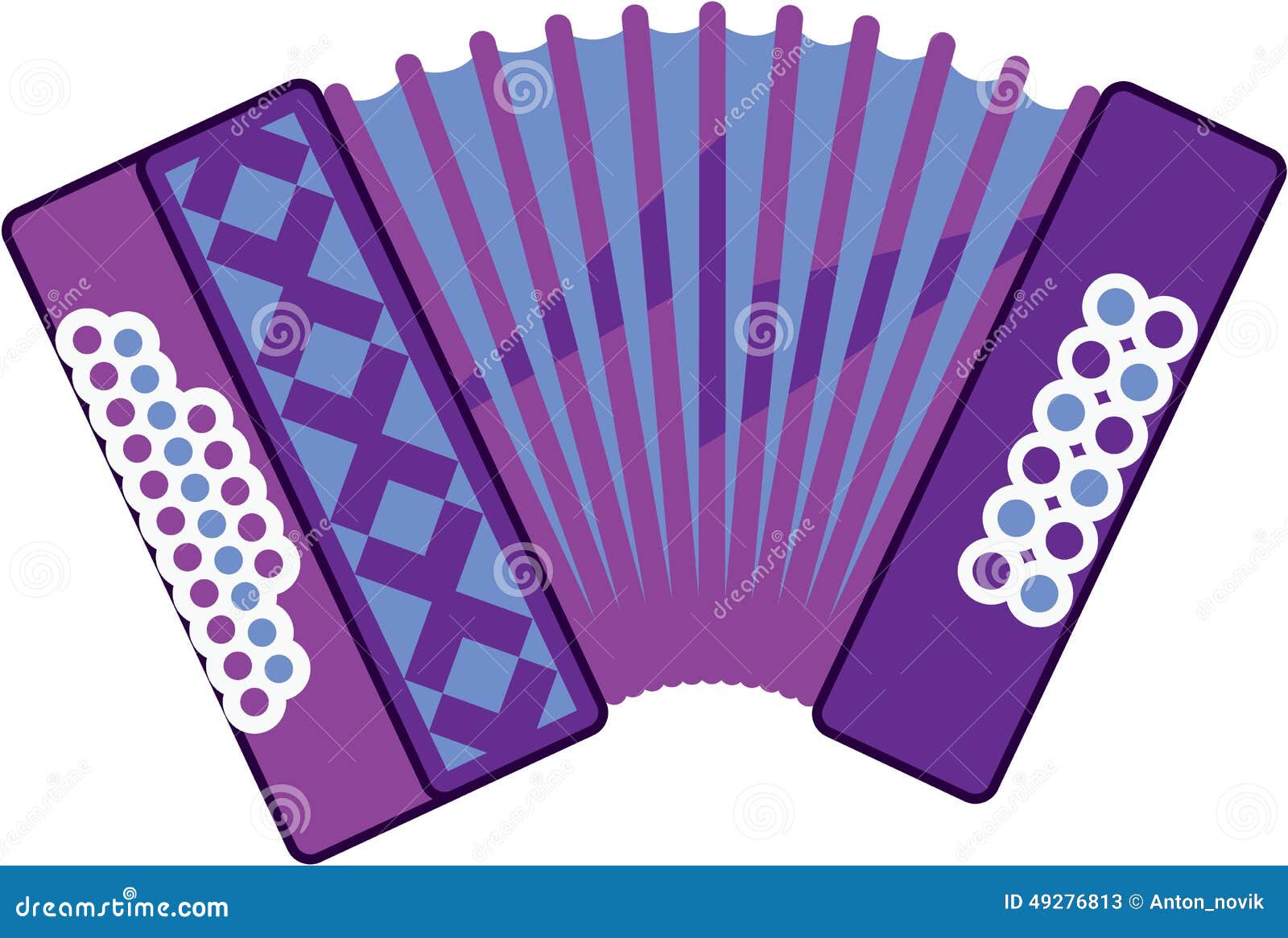 Accordion vector stock vector. Illustration of music - 49276813