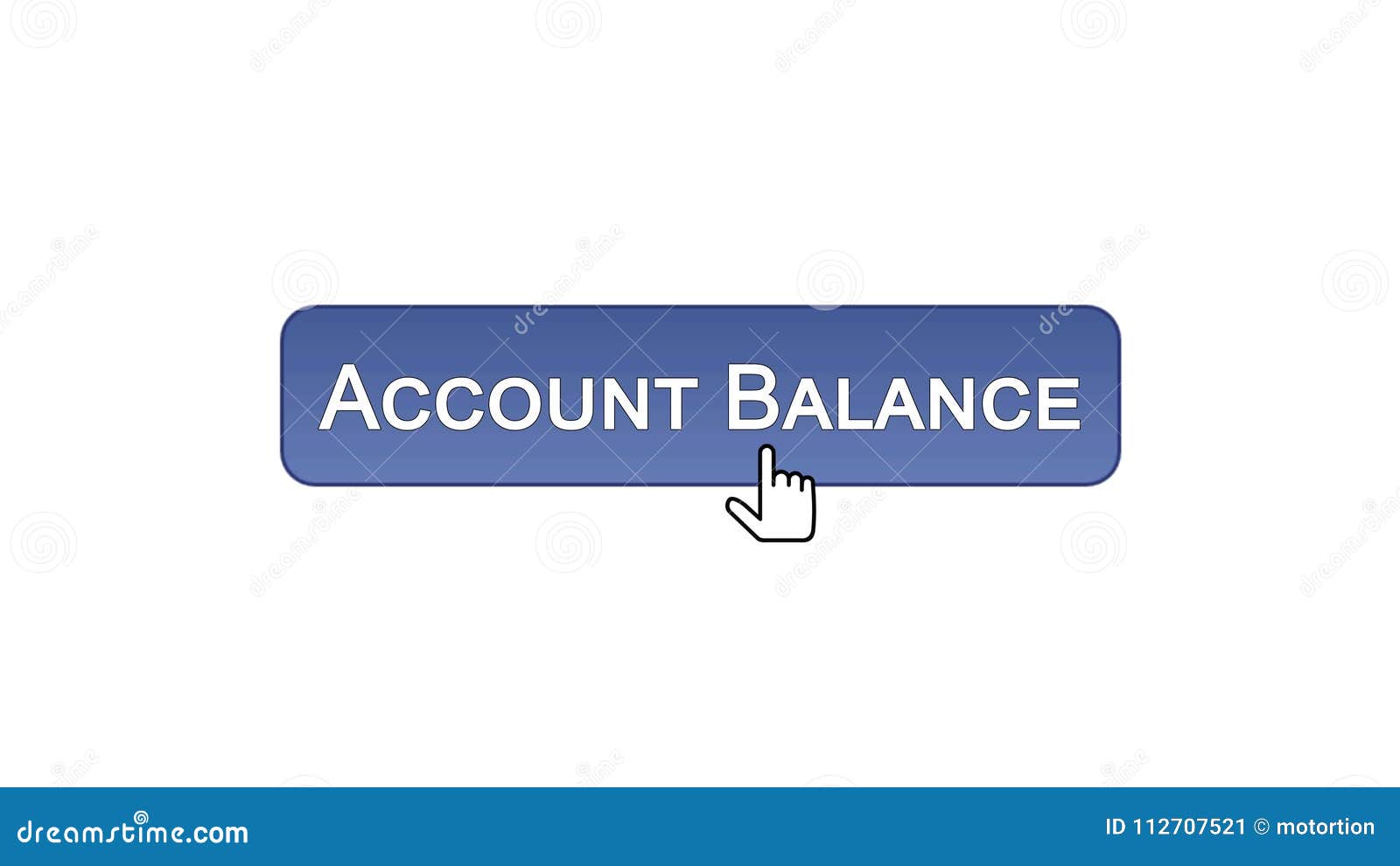 Account Balance Web Interface Button Clicked with Mouse, Violet Color ...