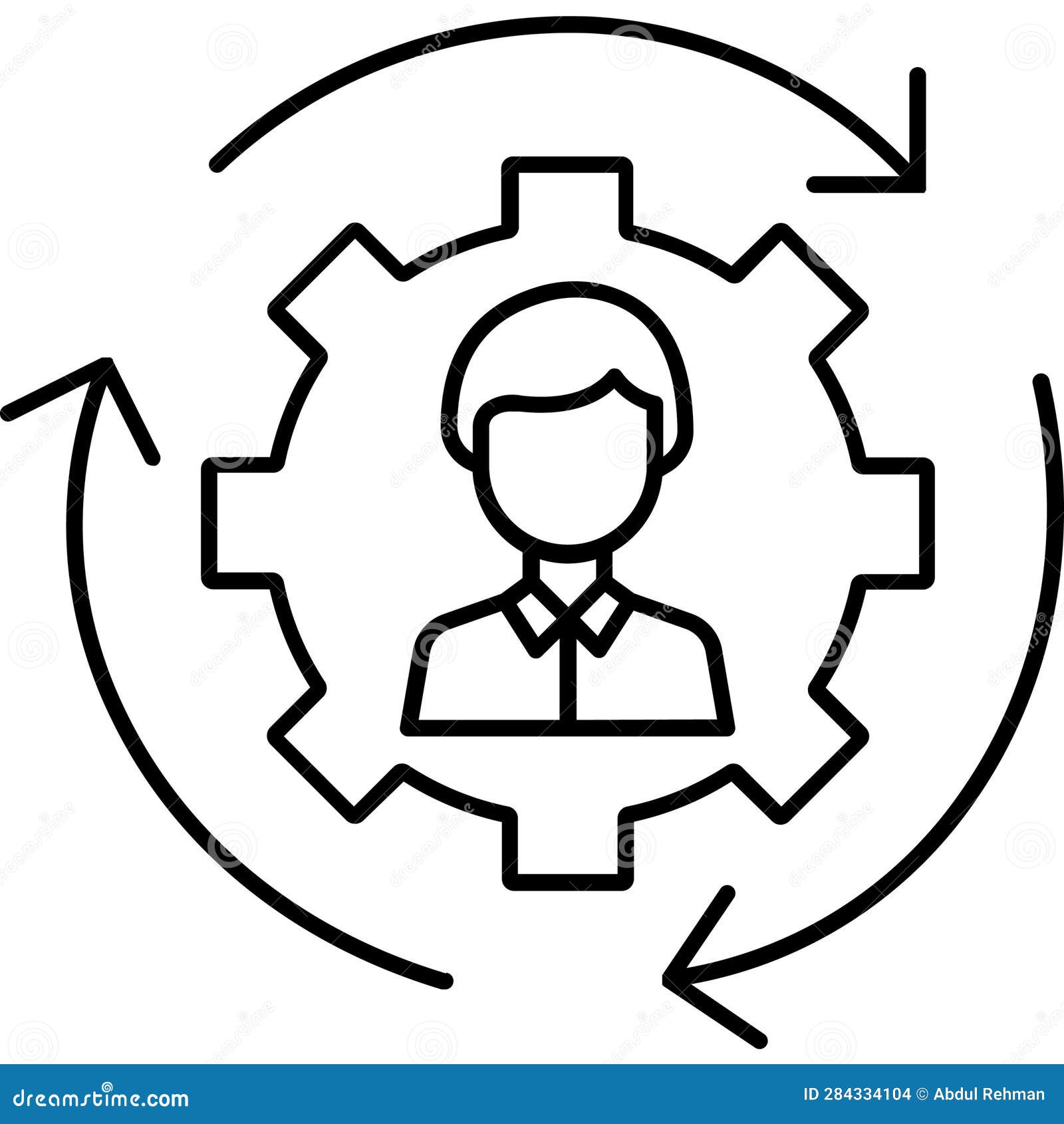 Account Change Outline Vector Icon that Can Easily Edit or Modify ...