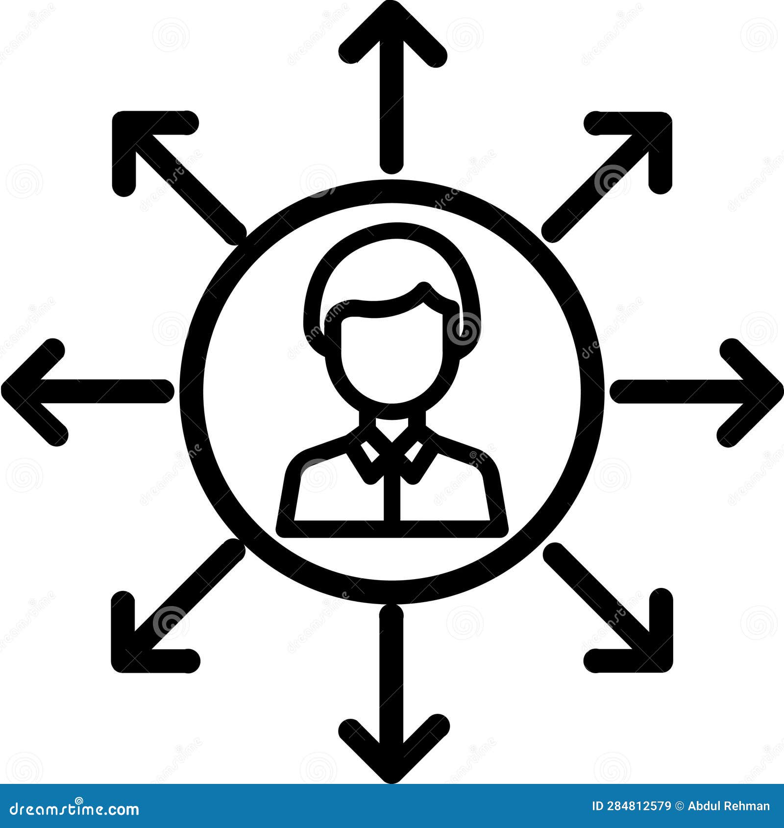 Account Change Outline Vector Icon that Can Easily Edit or Modify ...