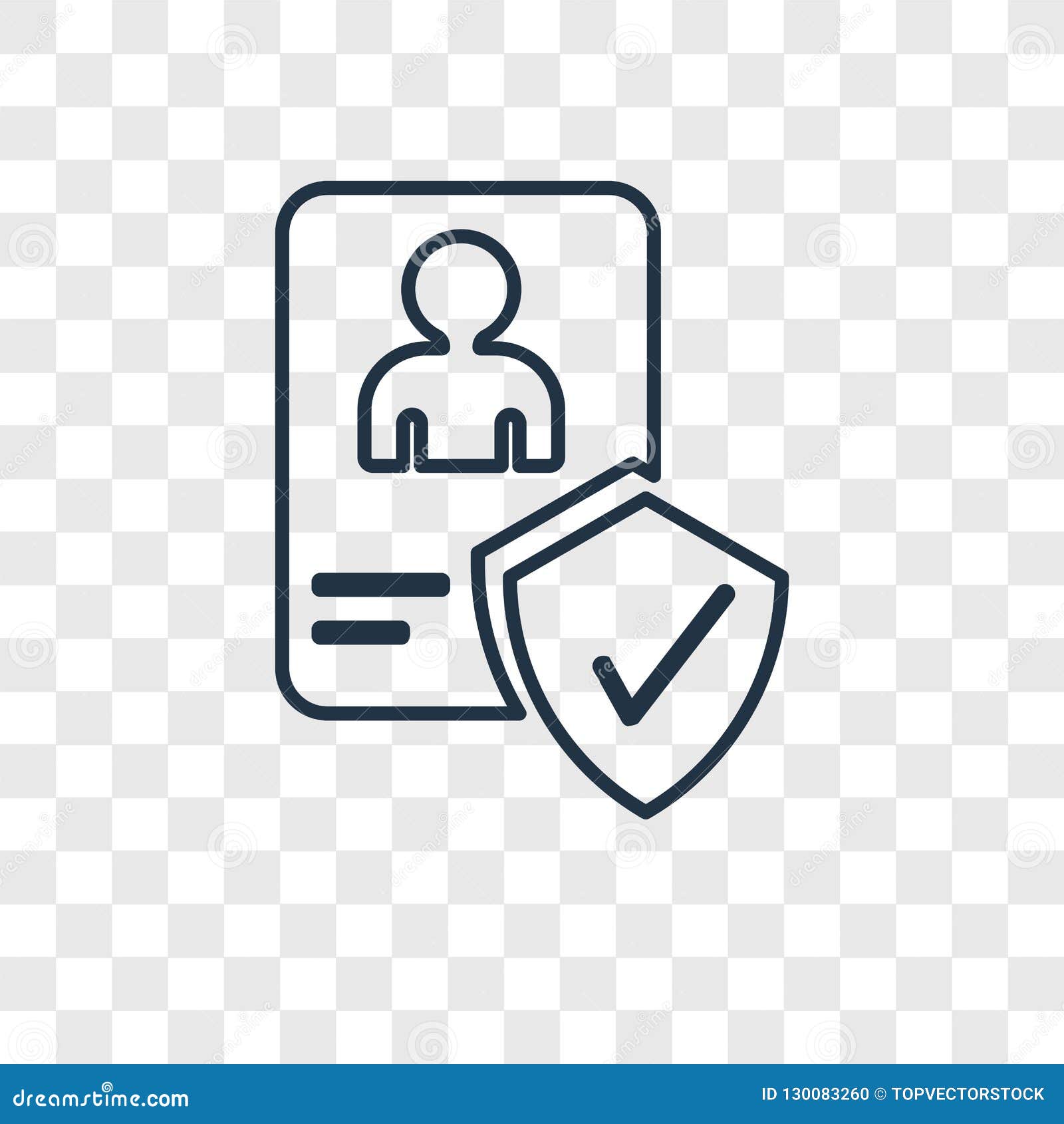 Account Concept Vector Linear Icon Isolated on Transparent Background ...