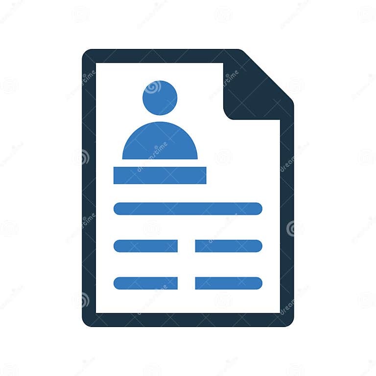 Account, Document, Profile Icon. Editable Vector Graphics Stock ...