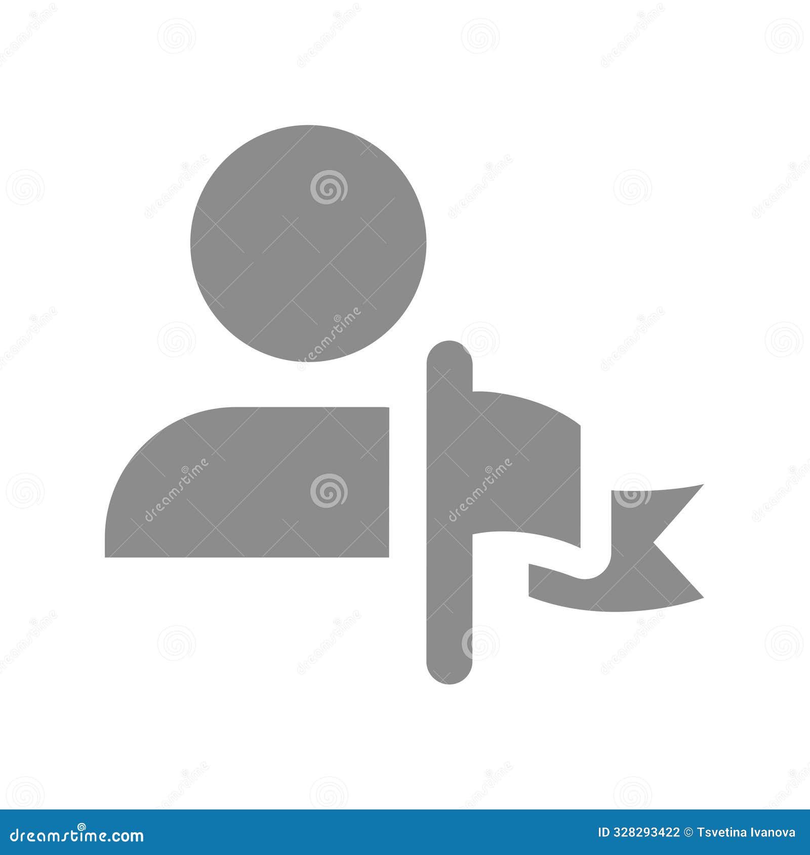 Account Flag Warning Vector Icon Stock Vector - Illustration of ...