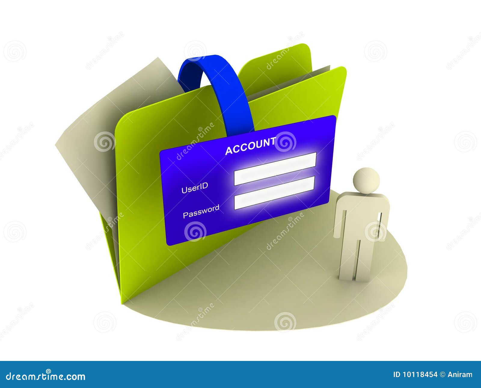 Account icon stock illustration. Illustration of folder - 10118454