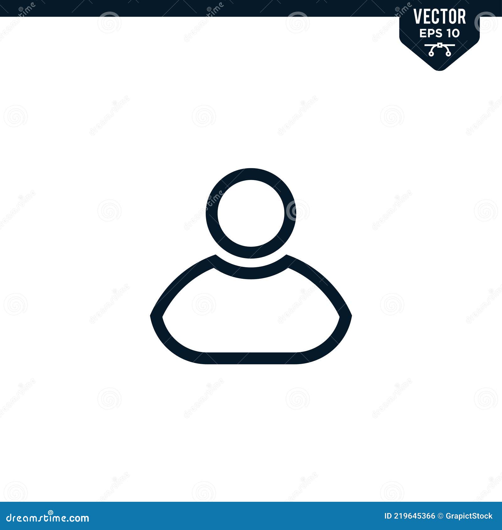 Account Icon Collection in Outlined Style Stock Vector - Illustration ...