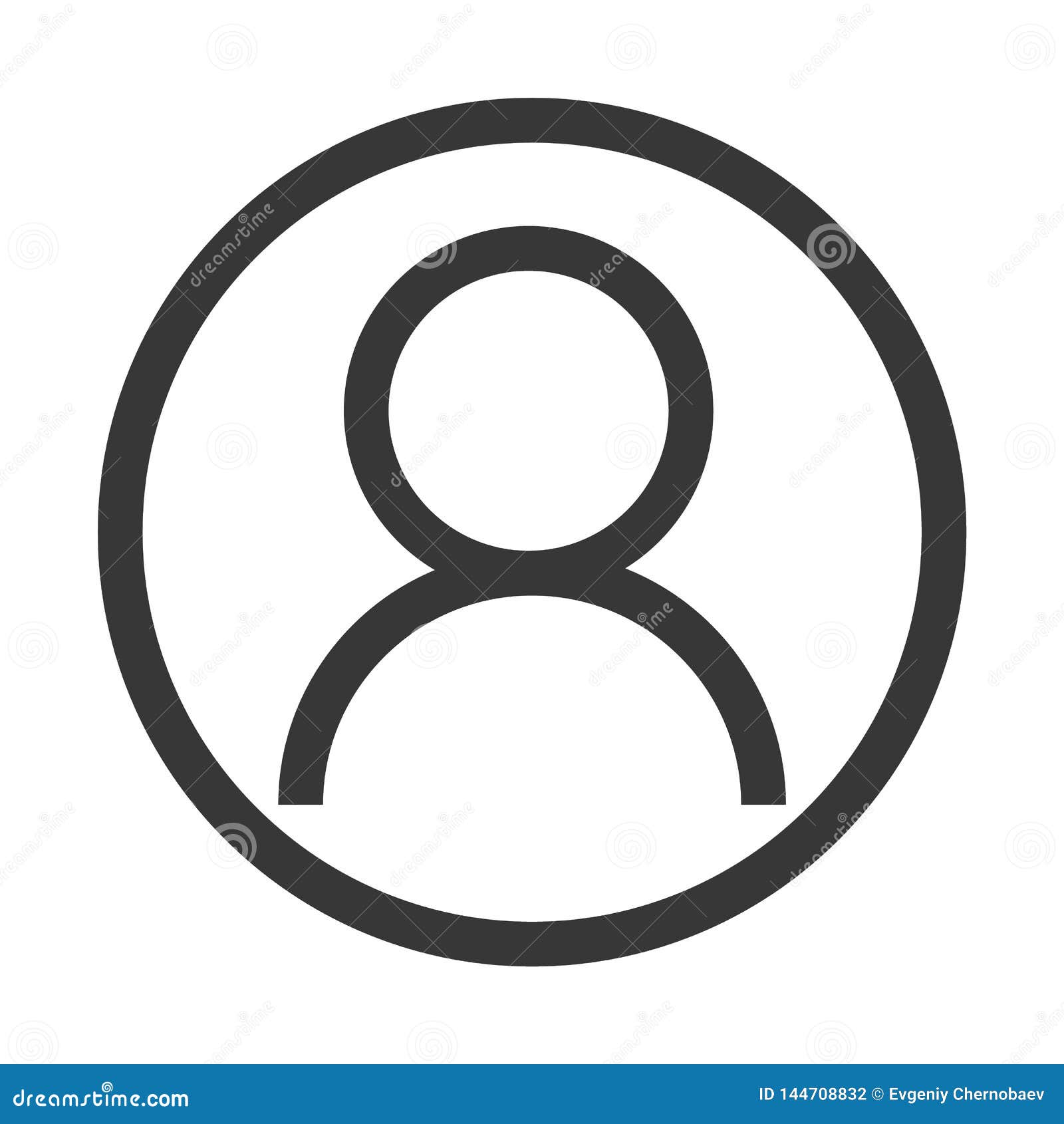 Account Icon Outline Vector Eps10. User Profile Sign Web Icon with ...