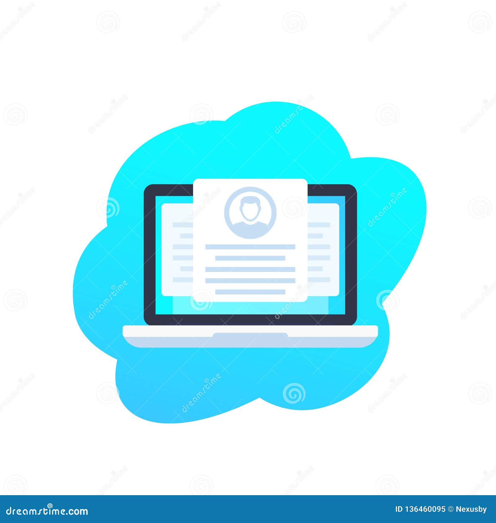 Account Info, Profile Card, Personal Data Stock Vector - Illustration ...