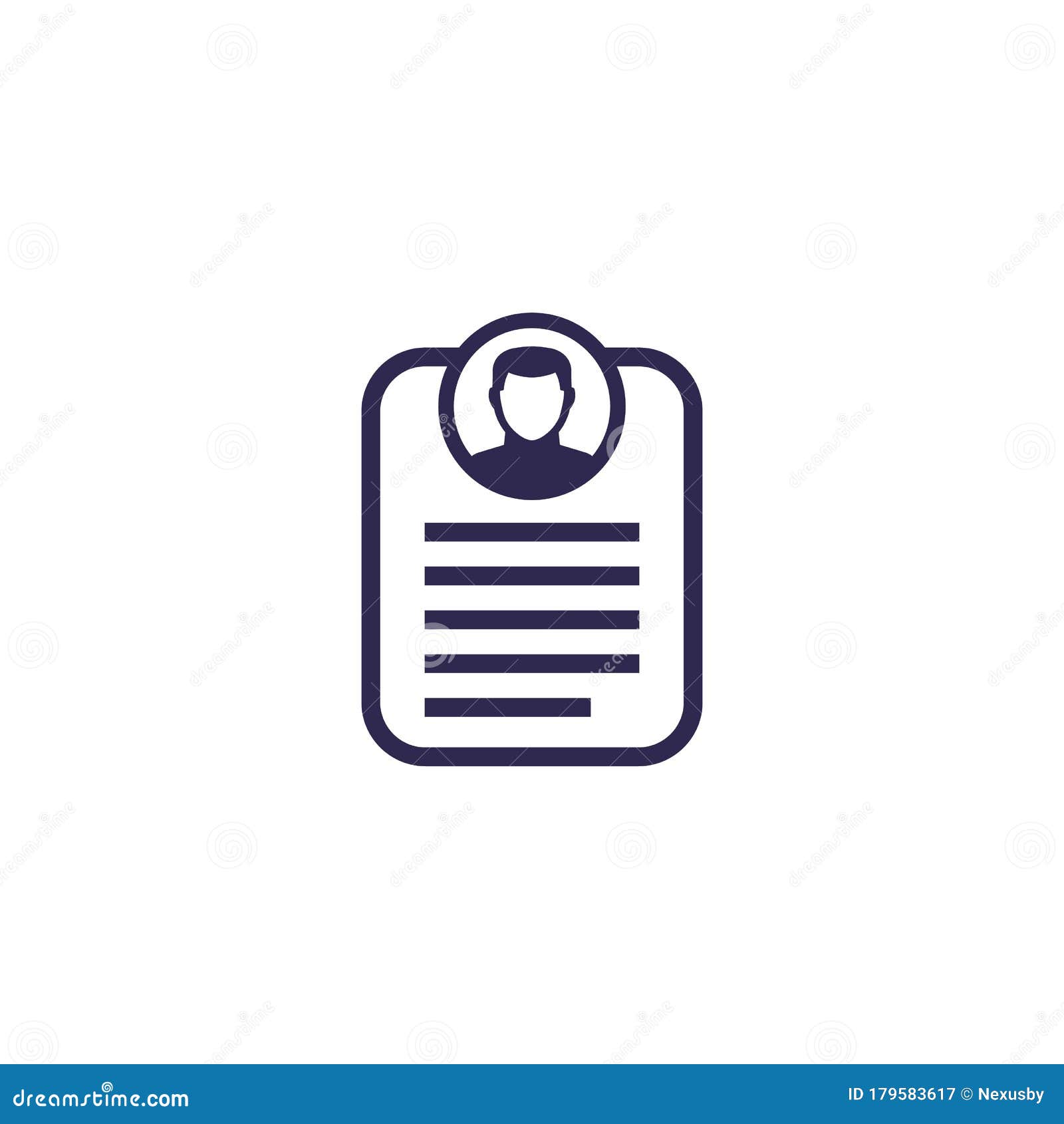Account Info, Profile, Personal Data Icon Stock Vector - Illustration ...