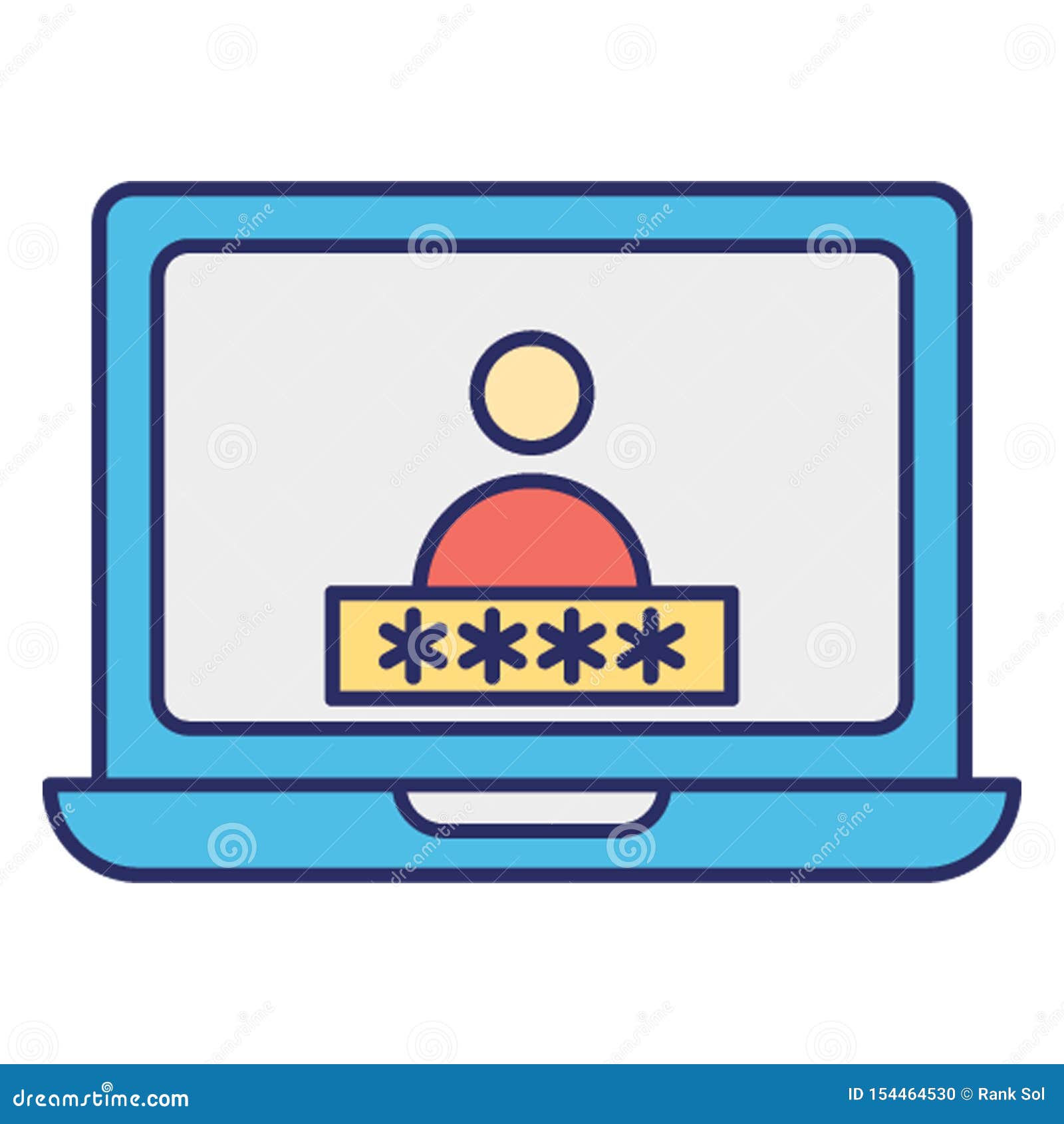 Account Login, Authentication Vector Icon Which Can Easily Modify or ...