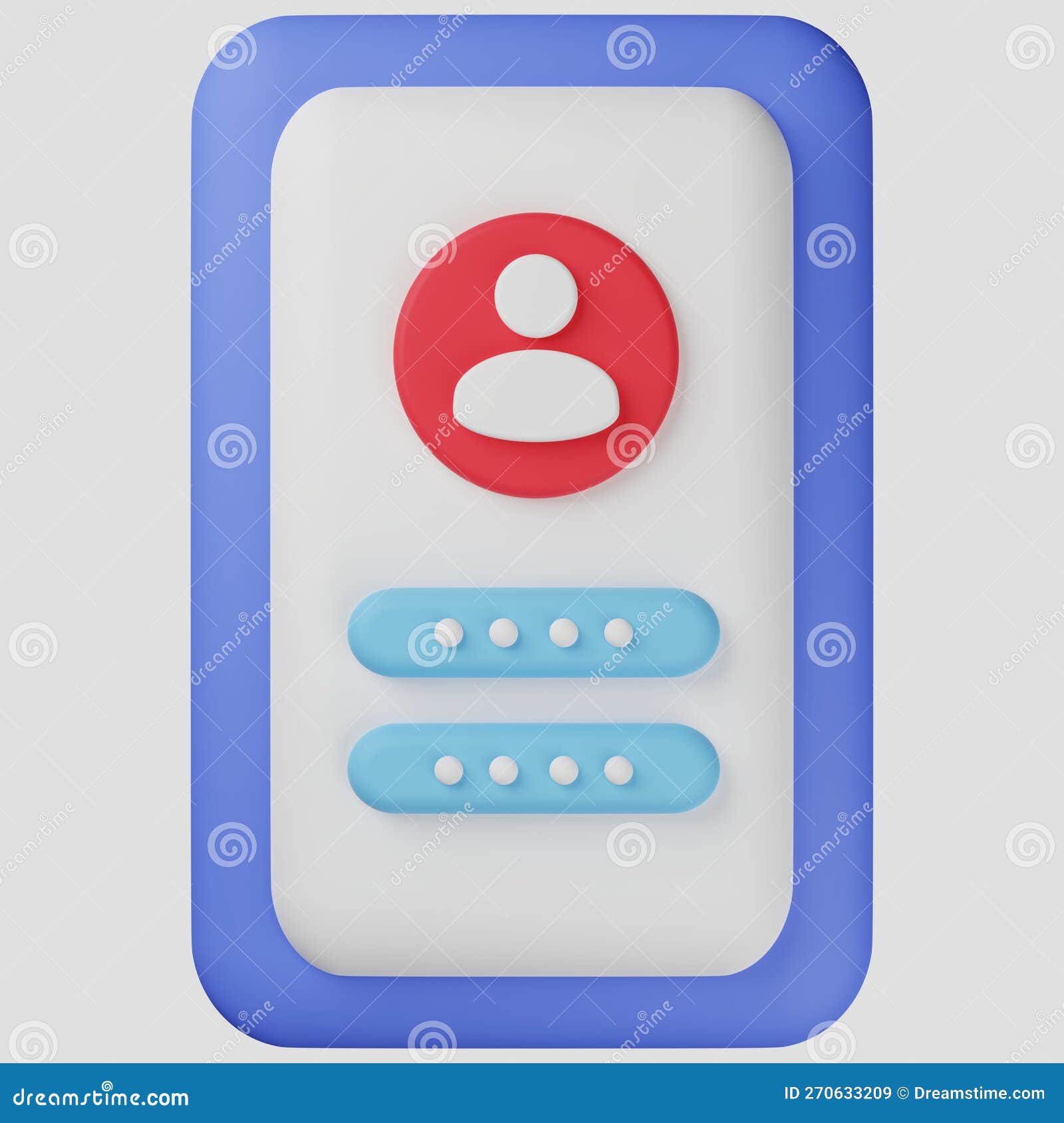 Account Login And Password Form On Smartphone App User Authorization Login Authentication Page