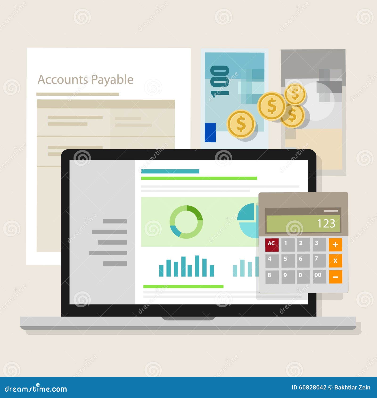 Software For Accounting With Sheet, Formula, Calculators. Make Balance ...