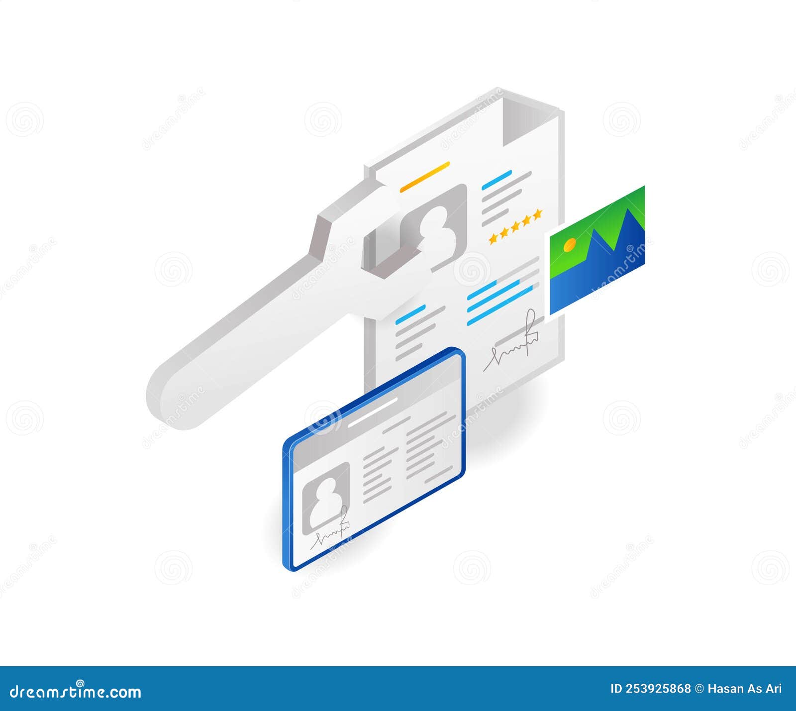 Account Personal Data Information Settings Stock Illustration ...