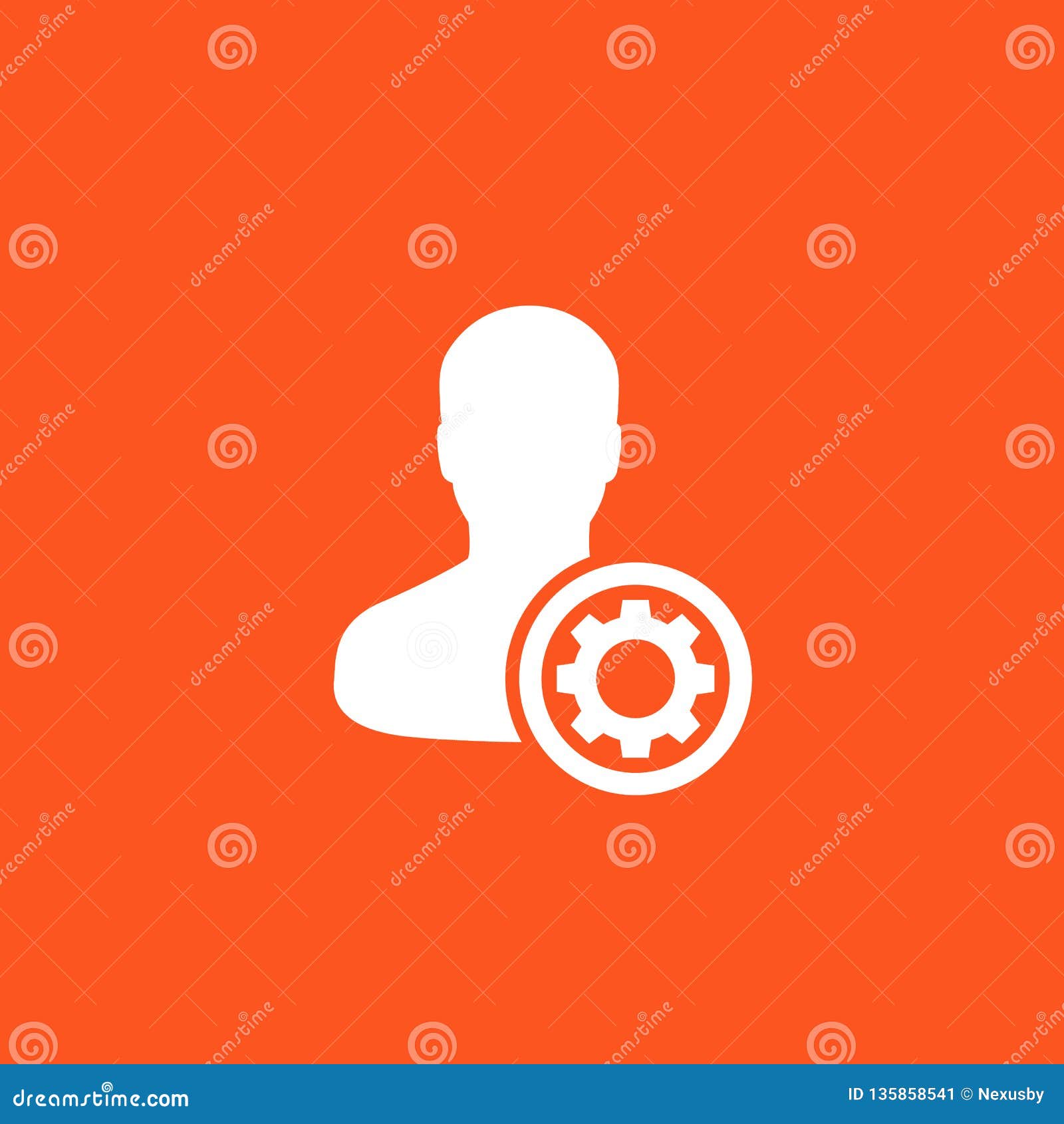 Account, Profile Settings Icon Stock Vector - Illustration of client ...