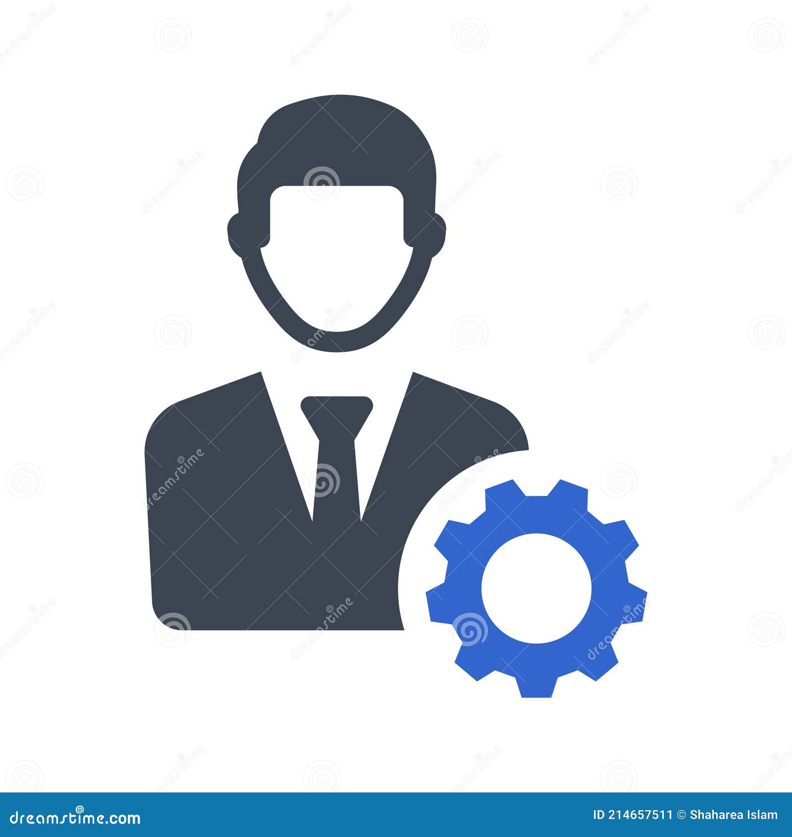 Account setting icon stock vector. Illustration of vector - 214657511