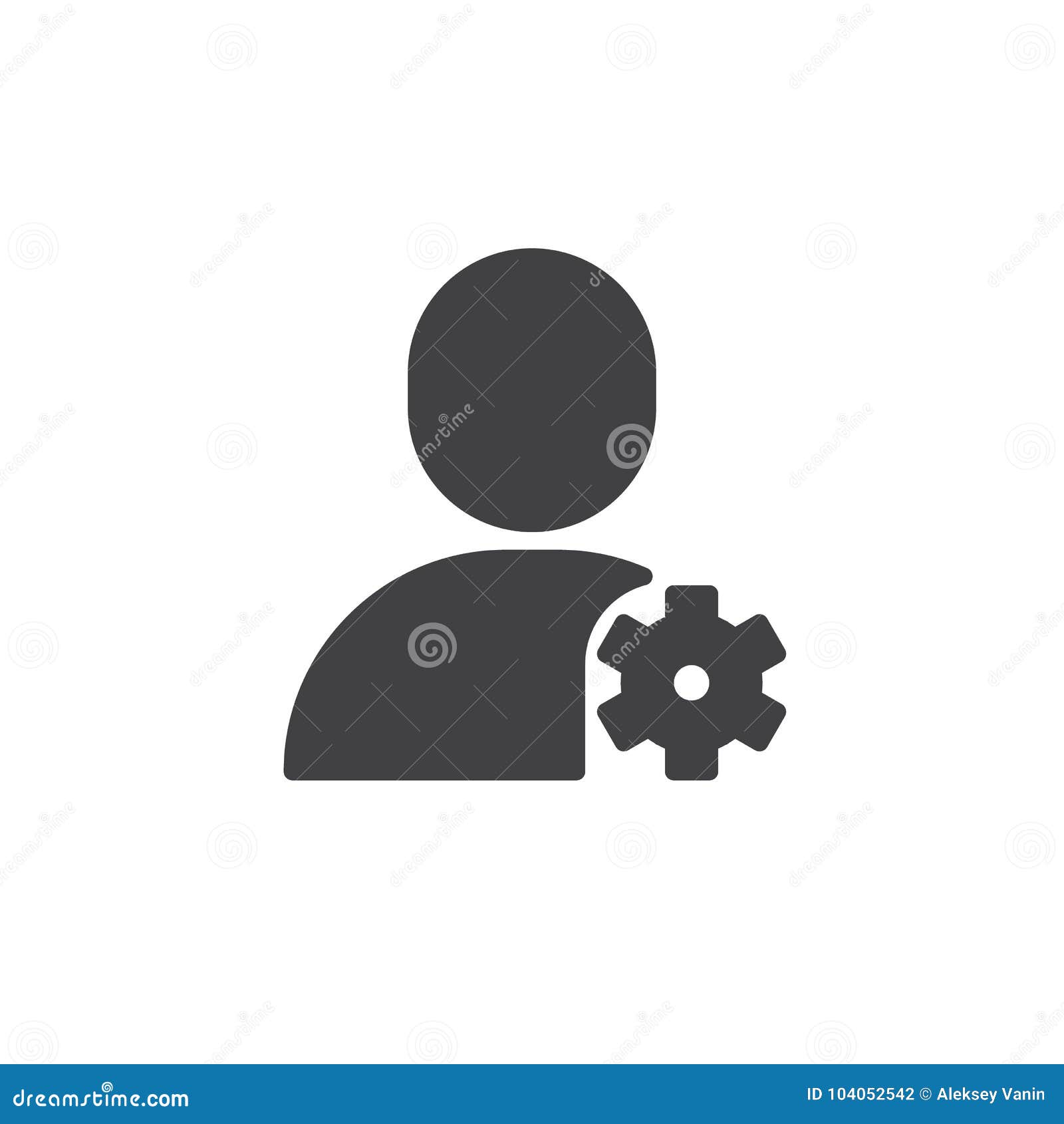 Account Settings Icon Vector Stock Vector - Illustration of account ...