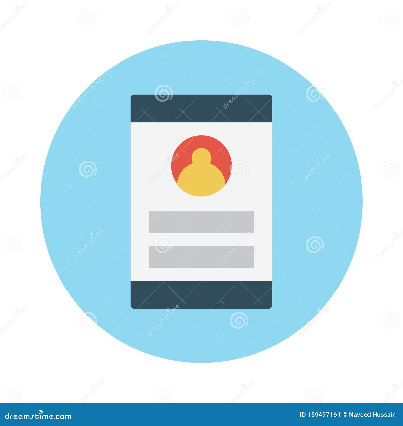 Account Sharing Reception Vector Flat Icon Stock Vector - Illustration ...