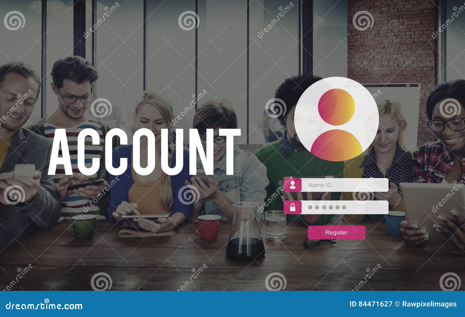 Account Sign in User Password Privacy Concept Stock Image - Image of ...