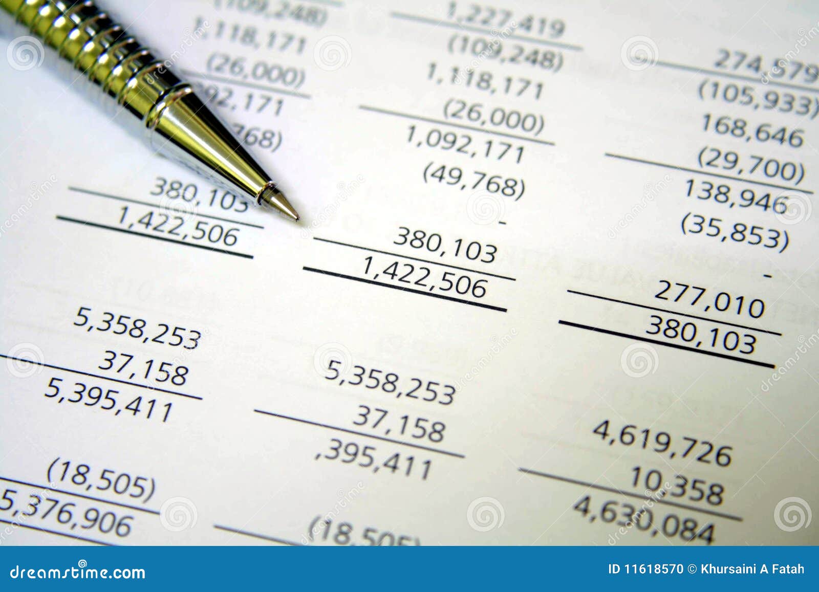 Account Statement stock photo. Image of pointing, gold - 11618570