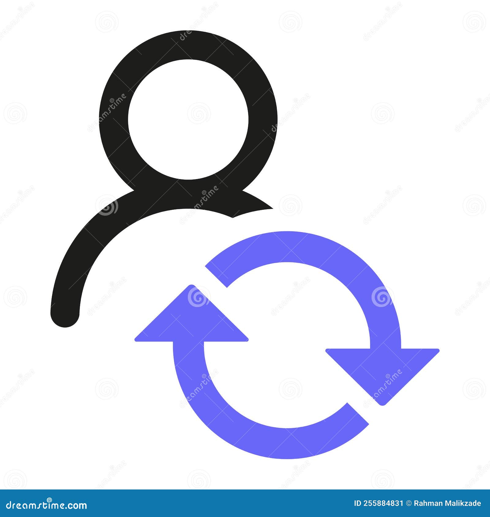 Account Switch, Person Change Icon. Exchange Partner Linear Vector ...