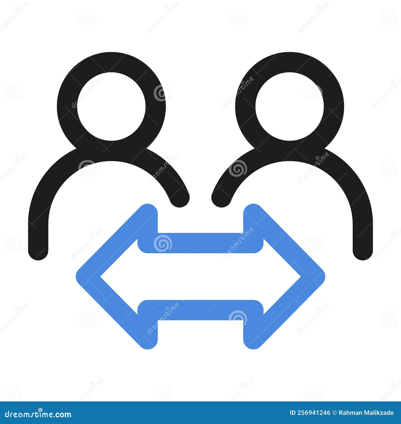 Account Switch, Person Change Icon. Exchange Partner Linear Vector ...