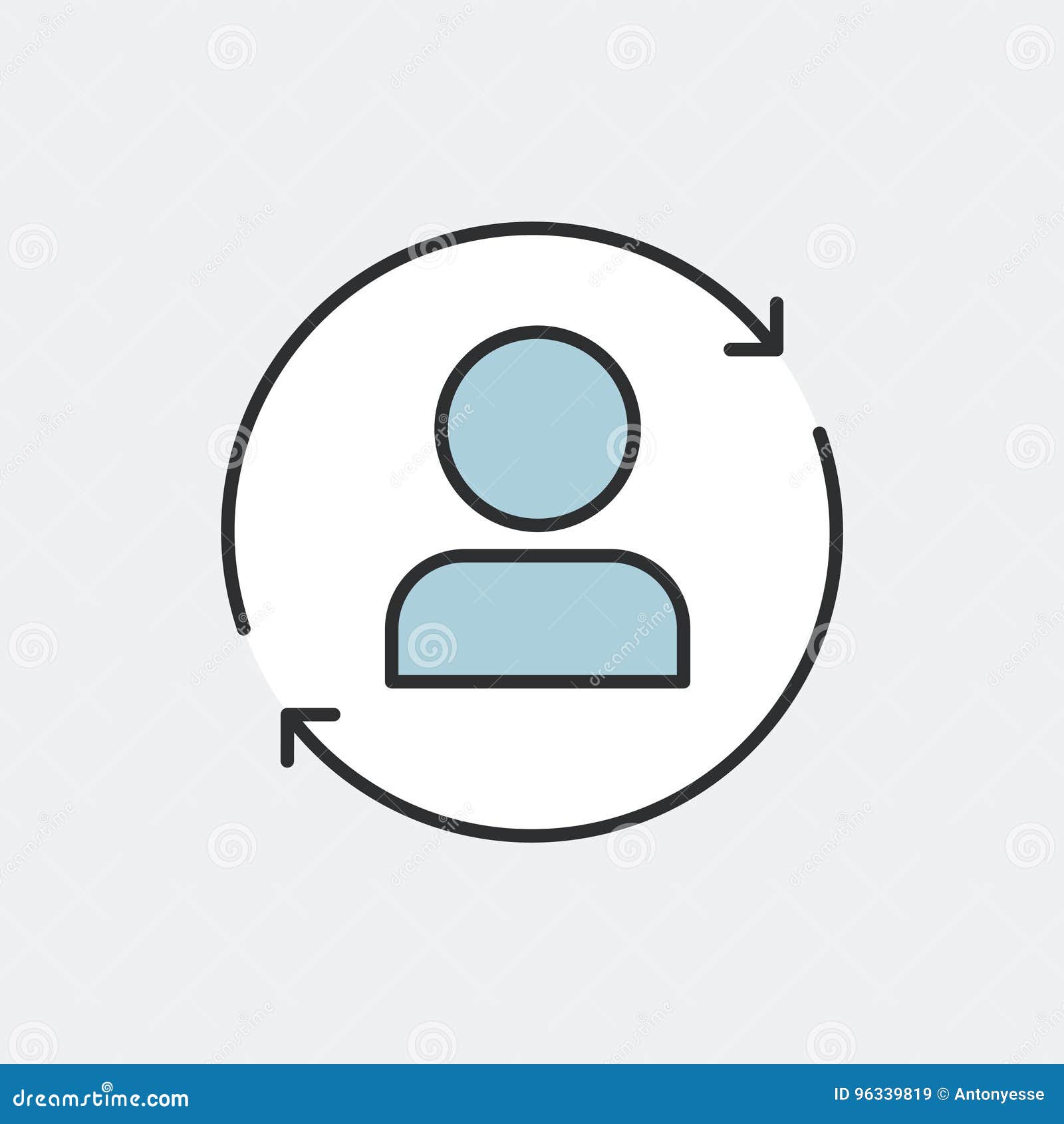 Account Update Symbol Concept. Stock Illustration - Illustration of ...